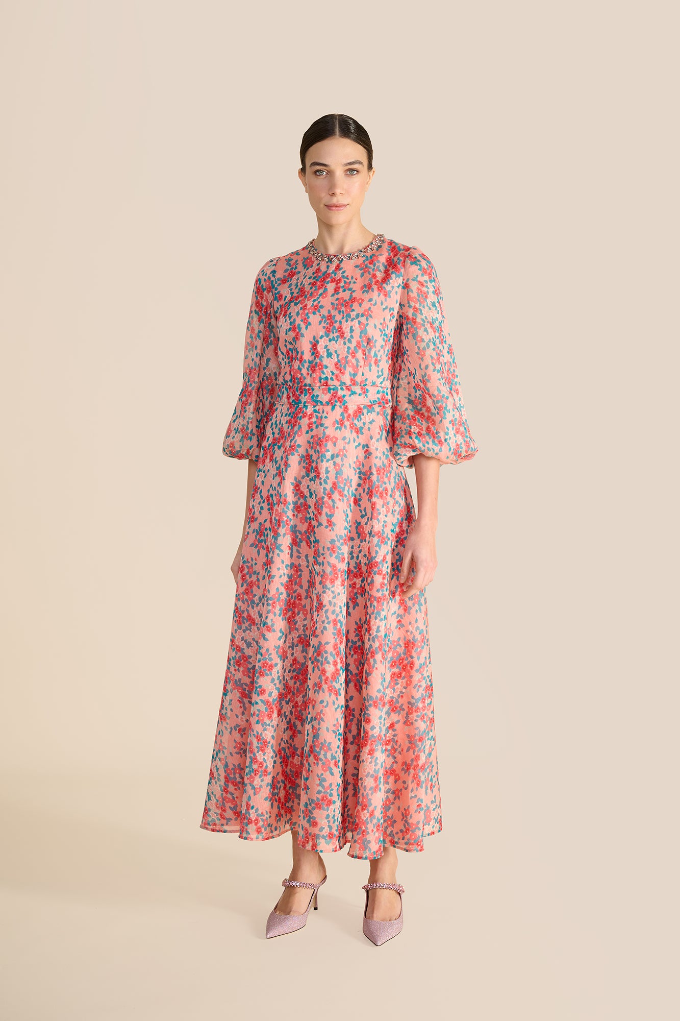 Mikela Pink Floral Dress | Effortless Elegance