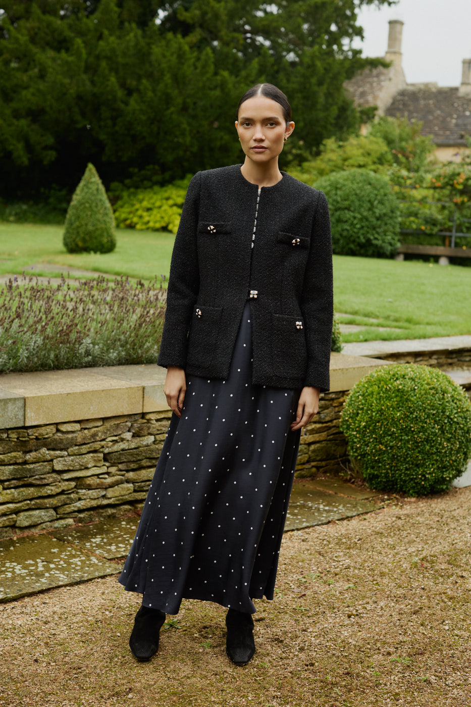 Charlotte Black Sparkle Jacket – Beulah London