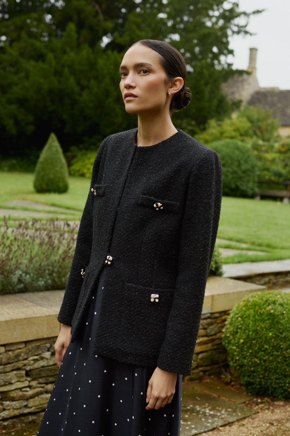 Charlotte Black Sparkle Jacket – Beulah London