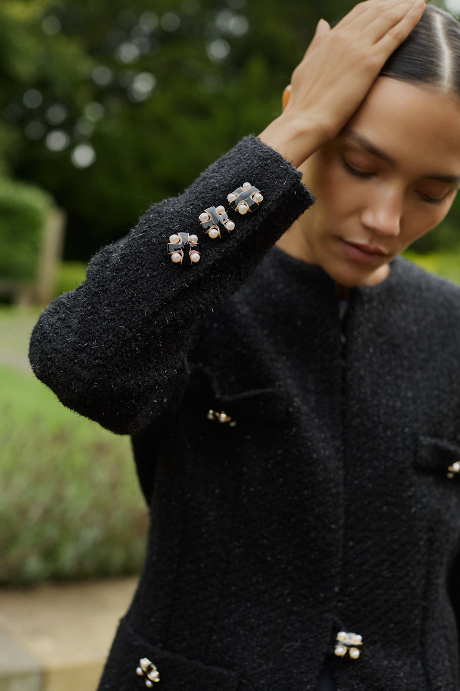 Charlotte Black Sparkle Jacket – Beulah London