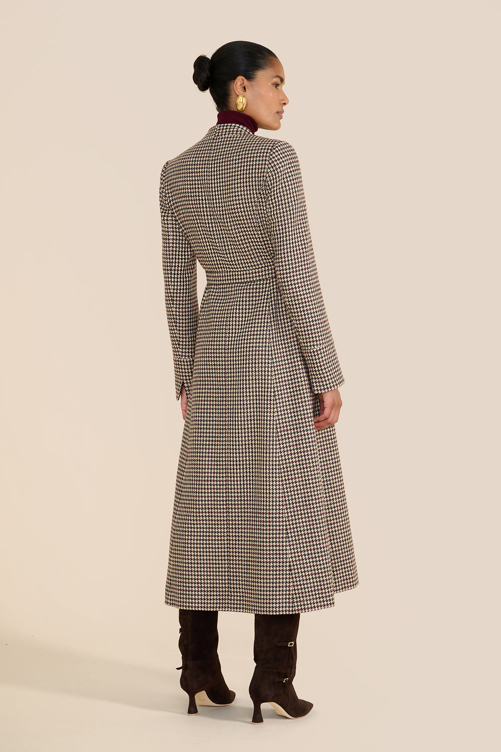 Full Length Check Coat For Women | Stately Outerwear by Beulah
