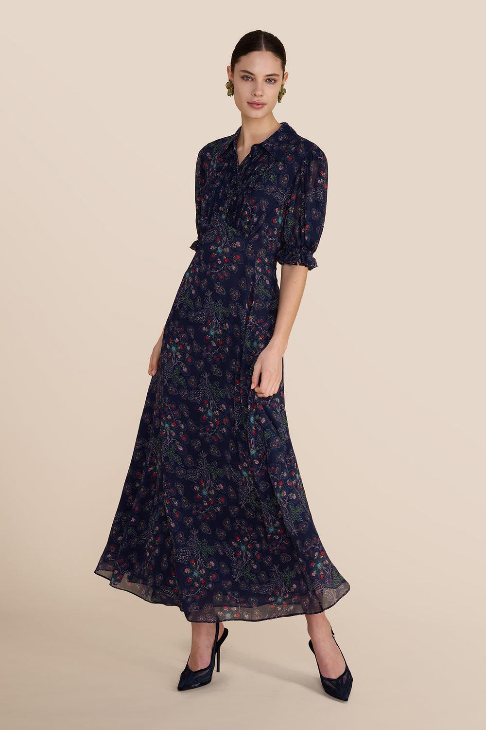 Ramona Navy Heart Dress | Occasion | Beulah London