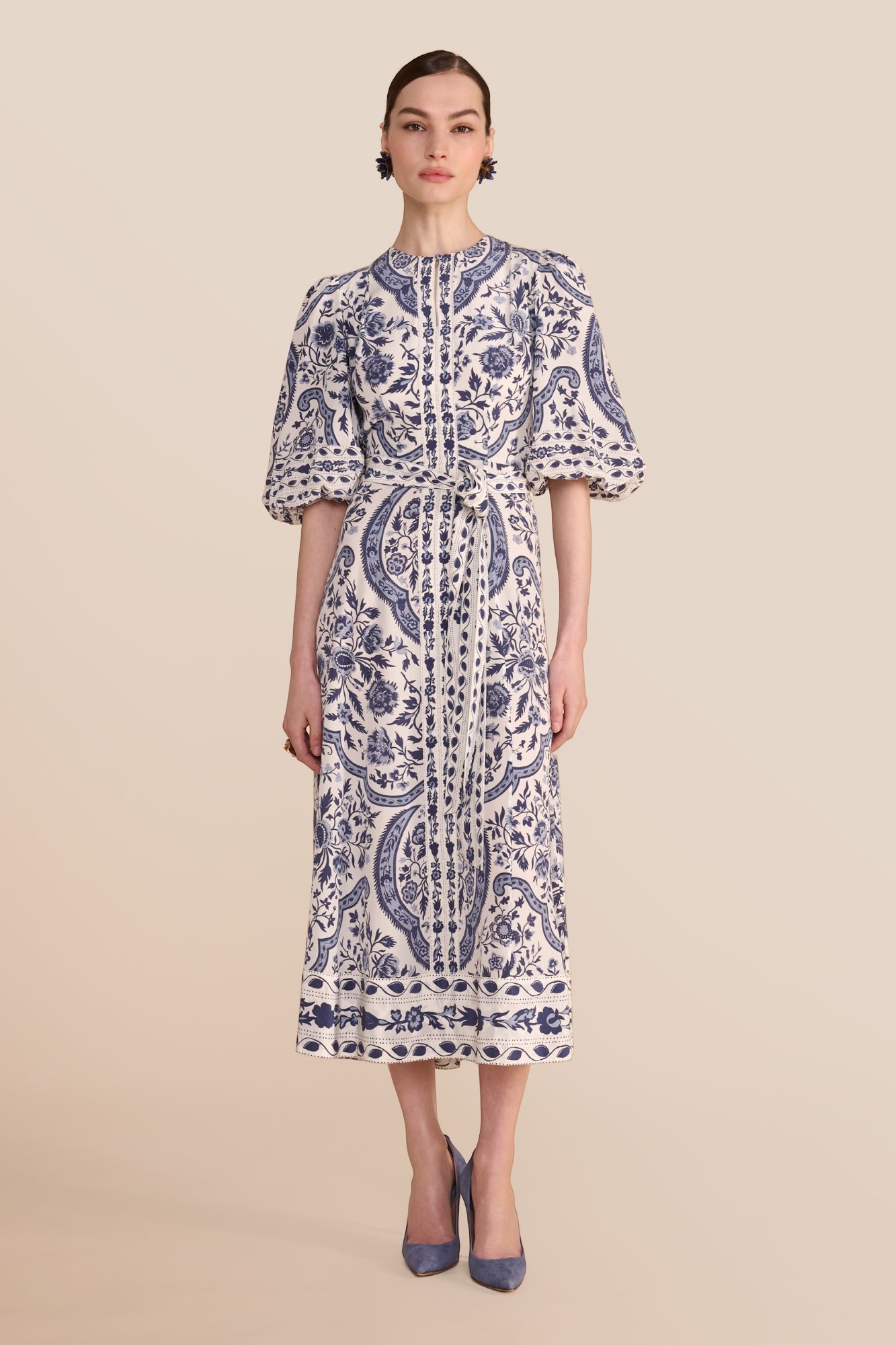 Sienna Jaipur Tile Dress | SS26 | Beulah London